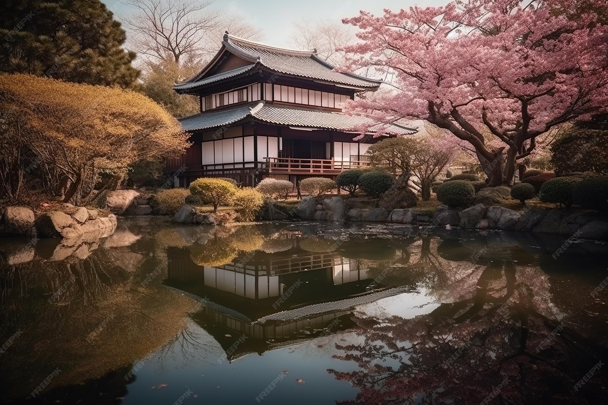 Premium Photo | Tranquil Harmony Serene Japanese Garden and Traditional ... Premium Photo | Tranquil Harmony Serene Japanese Garden and Traditional ...