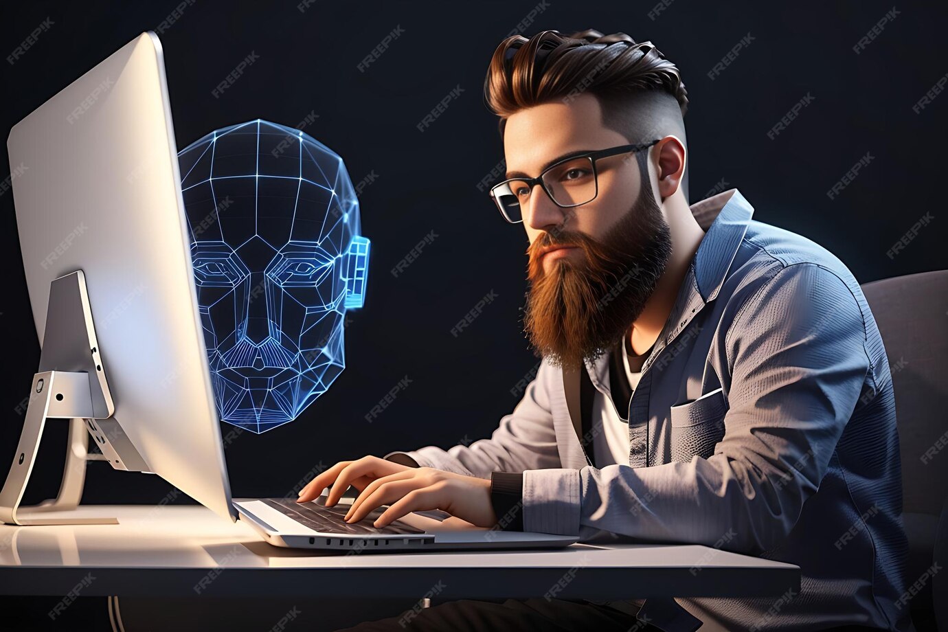 Premium AI Image | Transparent PNG available Programmer or coder ...