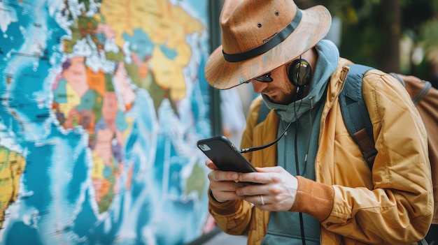 Premium Photo | A traveler using a travel health app to check safety ... Premium Photo | A traveler using a travel health app to check safety ...