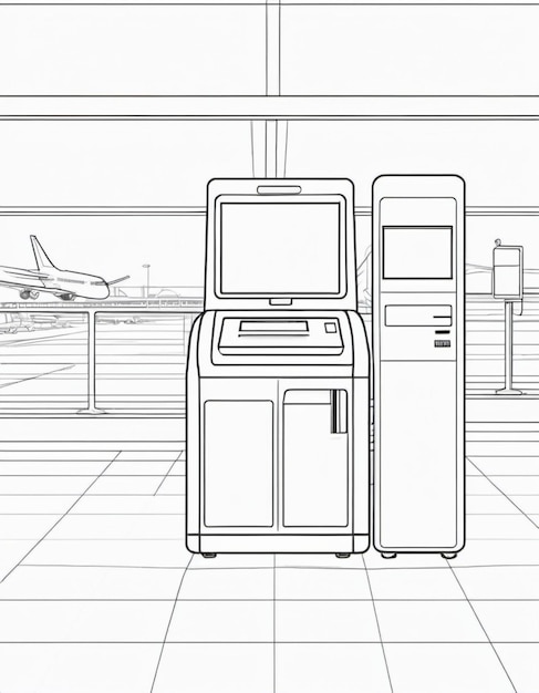 Travelers use selfservice checkout kiosks at the airport to print ... Travelers use selfservice checkout kiosks at the airport to print ...