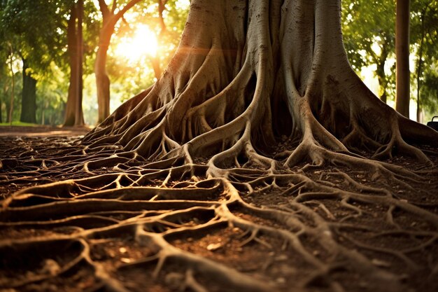 Premium Photo | Tree root system growing down into soil Premium Photo | Tree root system growing down into soil