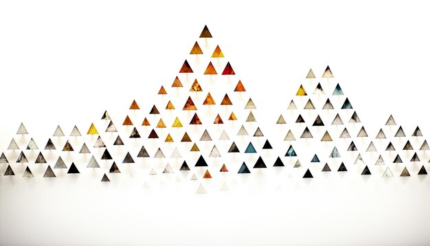 Premium AI Image | Triangles white background Premium AI Image | Triangles white background