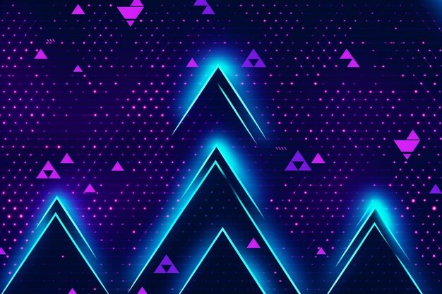 Premium Photo Triangular Halftone Texture Retrowave Vector Geometric