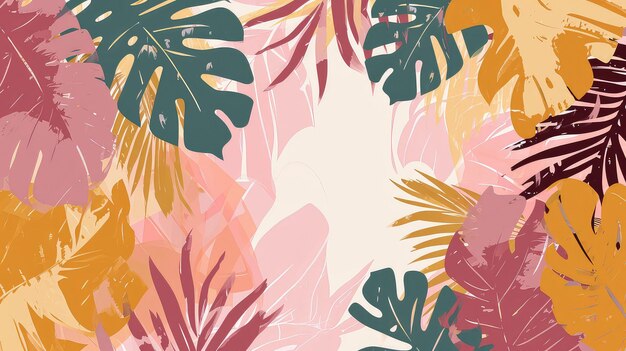 Premium AI Image | Tropical Elegance A Vibrant Display of Illustrated ... Premium AI Image | Tropical Elegance A Vibrant Display of Illustrated ...