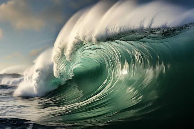 Premium AI Image | Tsunami Big Wave Generative AI Premium AI Image | Tsunami Big Wave Generative AI