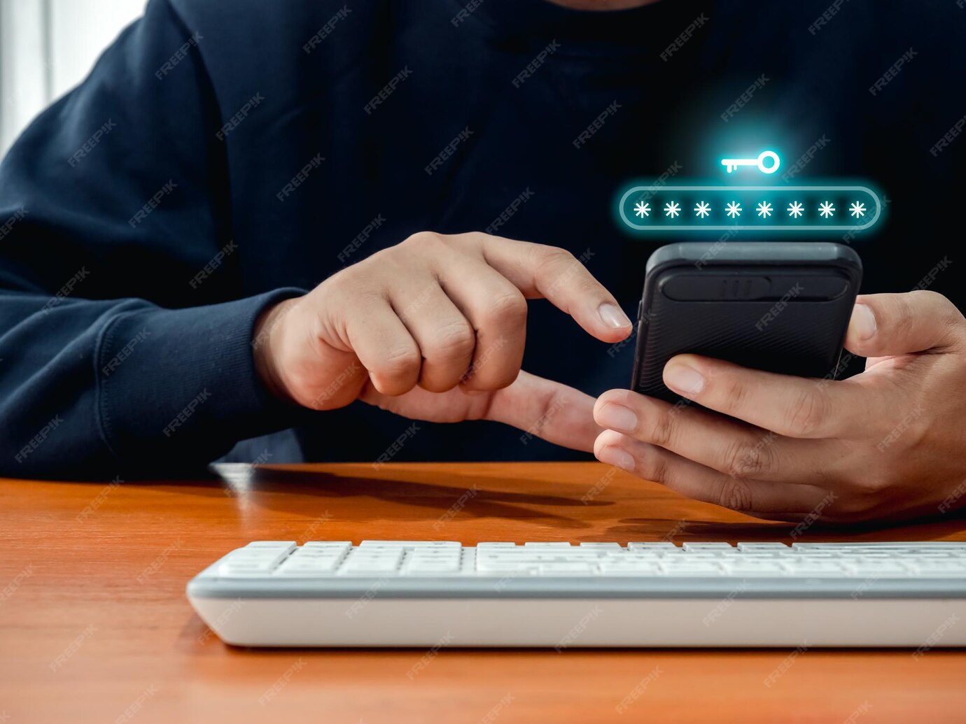 Premium Photo Two Factor Authentication Or 2fa Concept Key Tech Icon And Password Showing