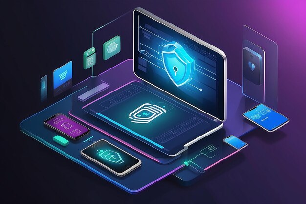 Premium Photo Two Factor Authentication Concept Illustration