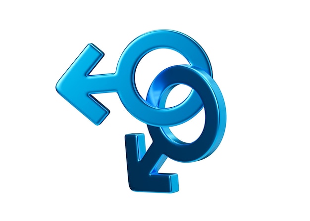 Premium Photo Two Male Sex Symbols Isolated On White Background Mars Symbol For Men Gender