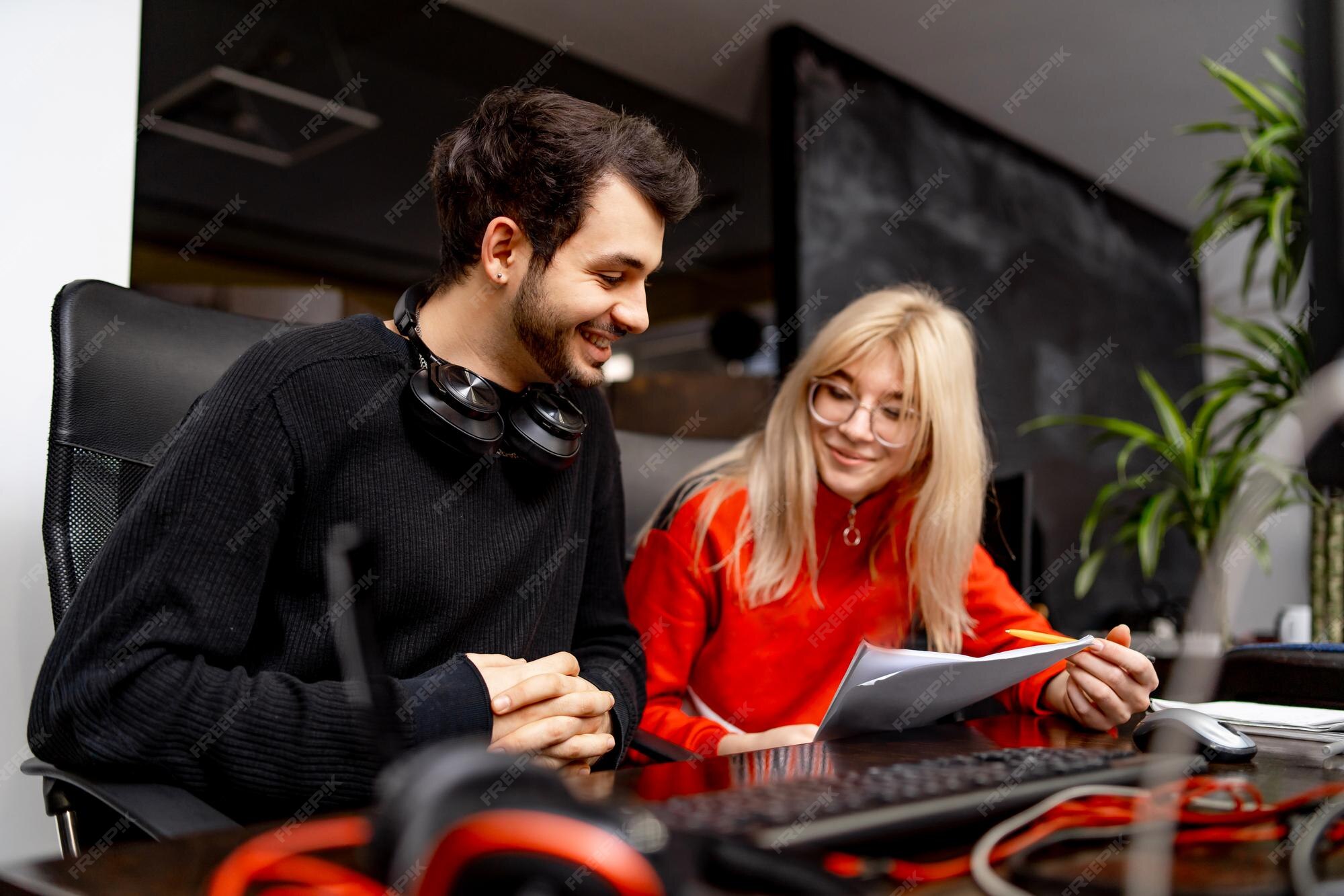 Premium Photo | Two programmers working on new project Developing ...