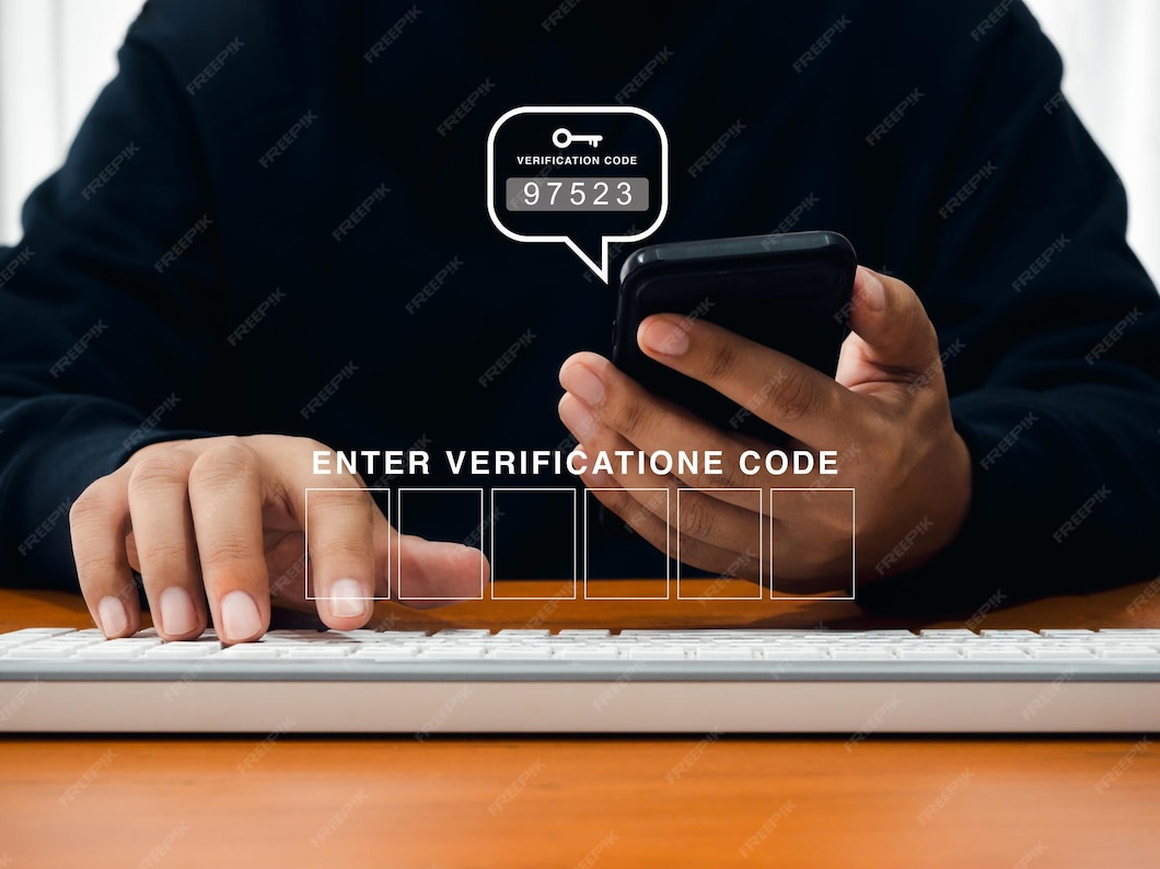 Premium Photo | Two steps authentication or 2FA concept Empty verification code input box appear ...