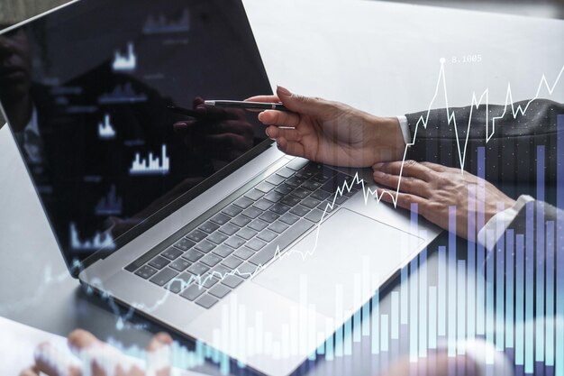 Premium Photo | Two traders researching historic data to predict stock ... Premium Photo | Two traders researching historic data to predict stock ...