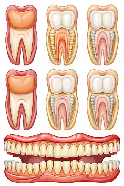 Types of human teeth | Premium AI-generated image Types of human teeth | Premium AI-generated image