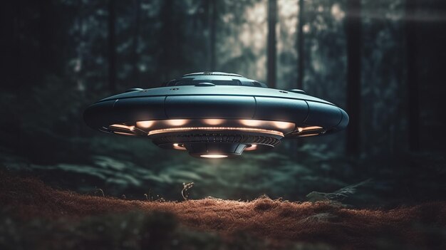 Premium AI Image | Ufo unidentified flying object AI generated Premium AI Image | Ufo unidentified flying object AI generated