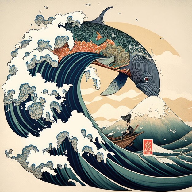 Premium AI Image | ukiyo e style Premium AI Image | ukiyo e style