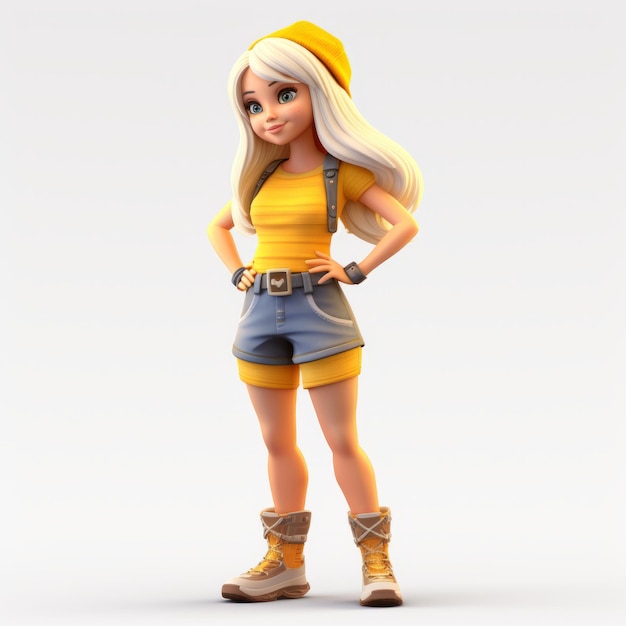 Premium Photo Ultra Realistic 3d Render Of Cartoon Female Jennifer In