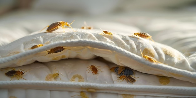 Premium Photo | Uncovering Bed Bugs Under Lifted Mattress A Sign of ... Premium Photo | Uncovering Bed Bugs Under Lifted Mattress A Sign of ...