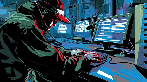 Undercover operative hacking into a secure database Government hacker ...
