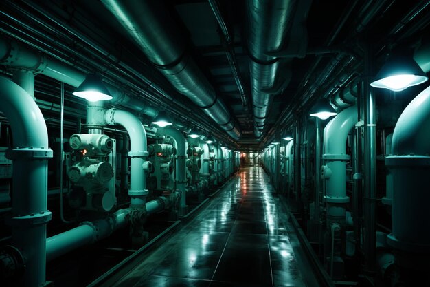 Premium AI Image | Underground Thermal Energy Storage System Generative AI Premium AI Image | Underground Thermal Energy Storage System Generative AI