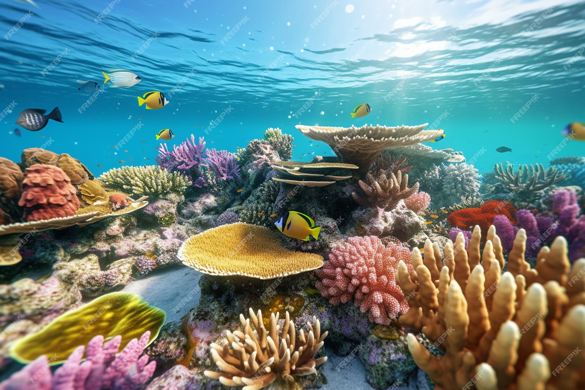 Premium AI Image | Underwater Marvels Exploring the Depths of Ocean LifexA Premium AI Image | Underwater Marvels Exploring the Depths of Ocean LifexA