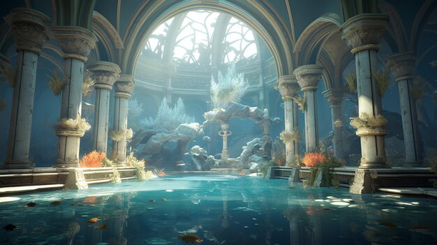 Premium AI Image | Underwater Symphony Exploring the Aquarium Premium AI Image | Underwater Symphony Exploring the Aquarium