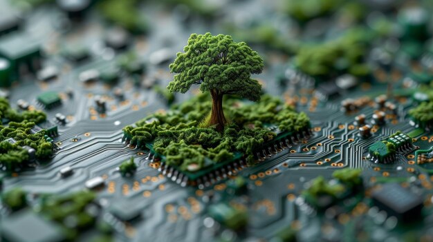 Premium Photo | An unhealthy tree growing on a computer circuit board ... Premium Photo | An unhealthy tree growing on a computer circuit board ...