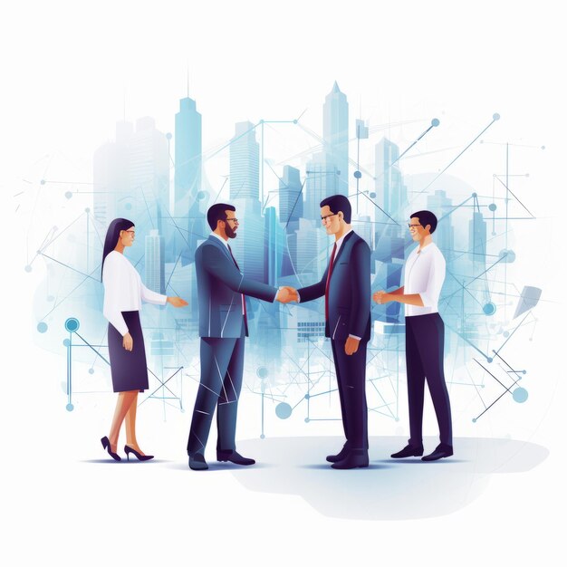 Unifying Business Minds A Vivid White Canvas of Collaboration | Premium ... Unifying Business Minds A Vivid White Canvas of Collaboration | Premium ...