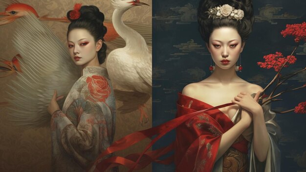 Premium AI Image | A unique fusion of tradition and modernity Premium AI Image | A unique fusion of tradition and modernity