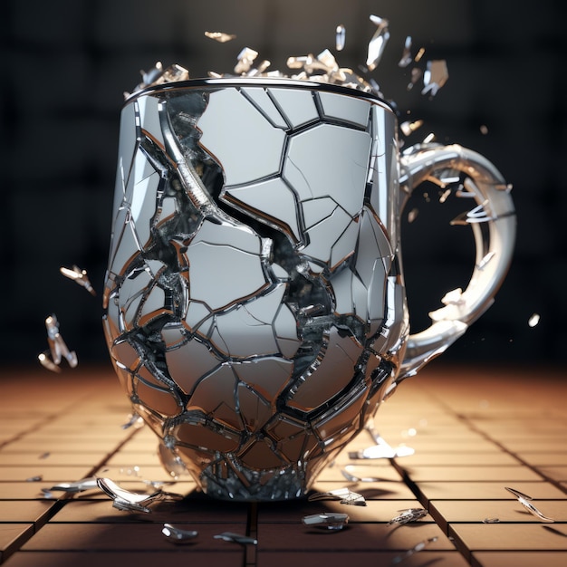 Premium Photo | Unleashing the Dynamic Shattered Cup Unmatched High ... Premium Photo | Unleashing the Dynamic Shattered Cup Unmatched High ...
