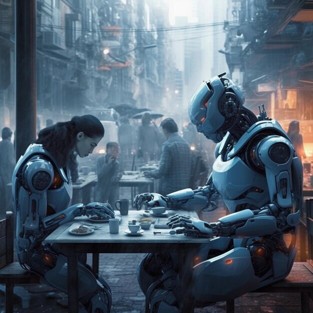 Premium AI Image | Unlocking the Future The Language of Robot Communication Premium AI Image | Unlocking the Future The Language of Robot Communication