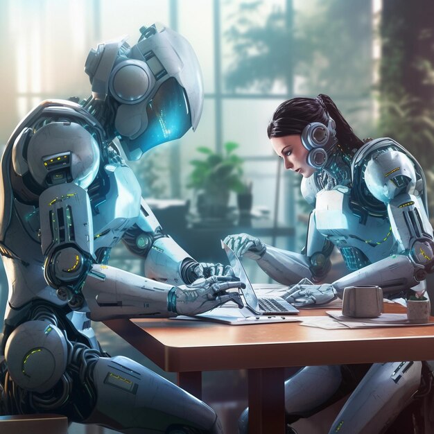 Premium Ai Image Unlocking The Future The Language Of Robot Communication