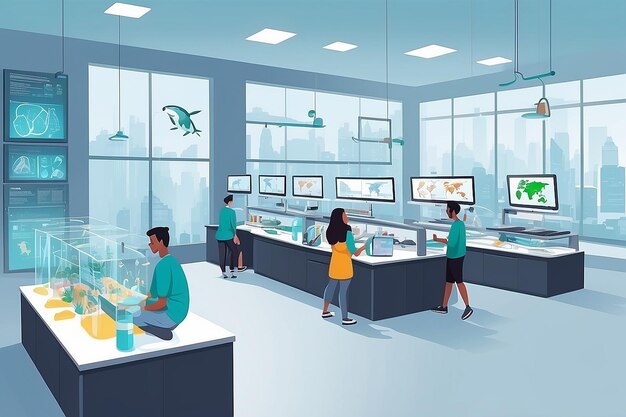Premium Photo | Unlocking Genetic Secrets Flat Vector Illustration of ... Premium Photo | Unlocking Genetic Secrets Flat Vector Illustration of ...