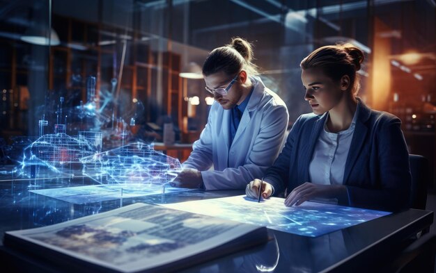 Premium AI Image | Unlocking Medical Frontiers Scientist Partnership ... Premium AI Image | Unlocking Medical Frontiers Scientist Partnership ...