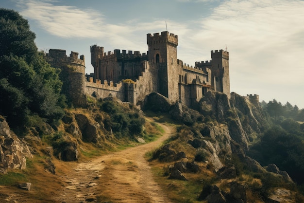 Premium AI Image | Unveiling the Ancient Castle Premium AI Image | Unveiling the Ancient Castle