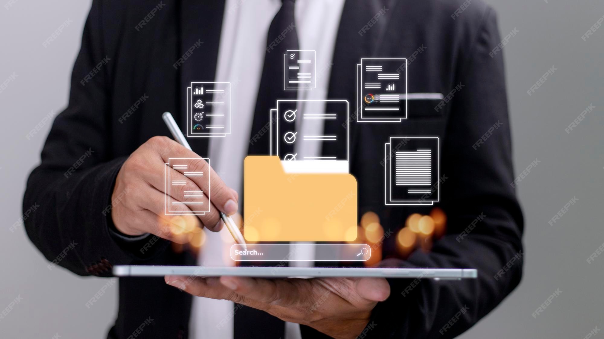 Premium Photo Uploading Documents From Folder Open File Folder With Flying Blank Documents