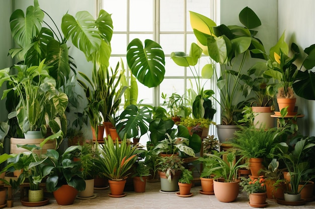 Premium Photo | Urban Eden A Glimpse into Indoor Plant Utopia Premium Photo | Urban Eden A Glimpse into Indoor Plant Utopia