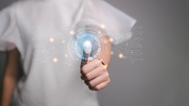 Premium Photo User Authentication System With Biometric