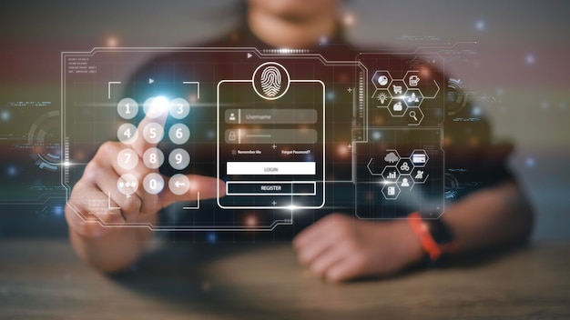 Premium Photo User Authentication System With Username And Password Cybersecurity Concept