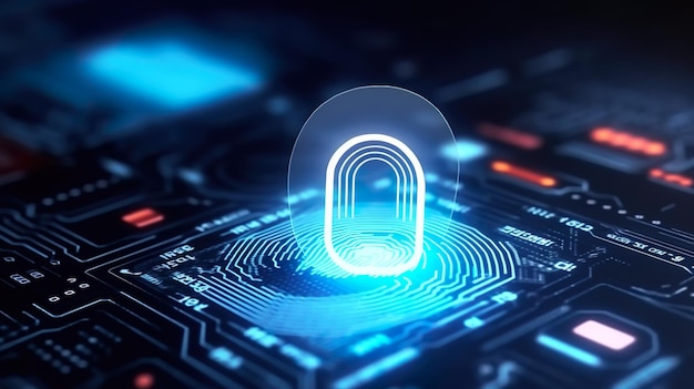 Premium AI Image | User authentication system with on virtual screen ...