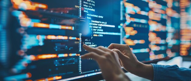 Premium Photo | Using data center server room as backgrounds for computer programming and big ...