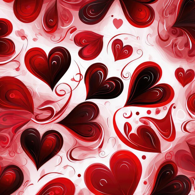 Premium Photo | Valentines day flat abstract pink red hearts white ... Premium Photo | Valentines day flat abstract pink red hearts white ...