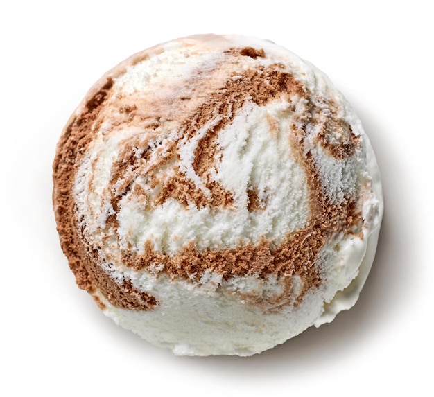 Premium Photo | Vanilla and chocolate ice cream ball Premium Photo | Vanilla and chocolate ice cream ball