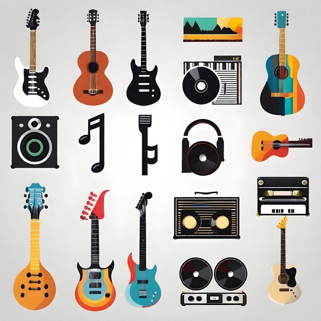 Variety of Music Genres and Styles | Premium AI-generated image Variety of Music Genres and Styles | Premium AI-generated image