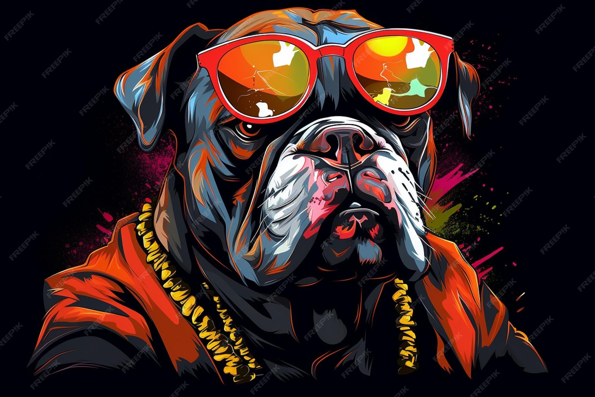 Vector gangster bulldog graffiti artwork style printable design for ... Vector gangster bulldog graffiti artwork style printable design for ...