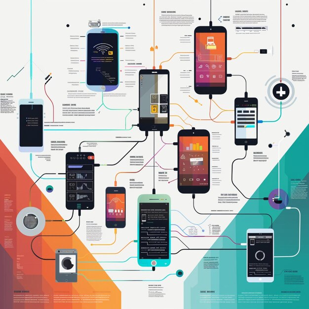 Vector infographic comparing different smartphone operating systems ... Vector infographic comparing different smartphone operating systems ...