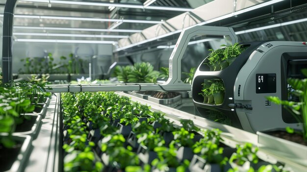 Premium Photo | Vertical Farming Automated Future Premium Photo | Vertical Farming Automated Future