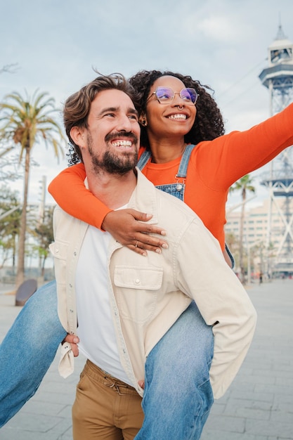 Premium Photo | Vertical portrait of couple having fun together on a ... Premium Photo | Vertical portrait of couple having fun together on a ...