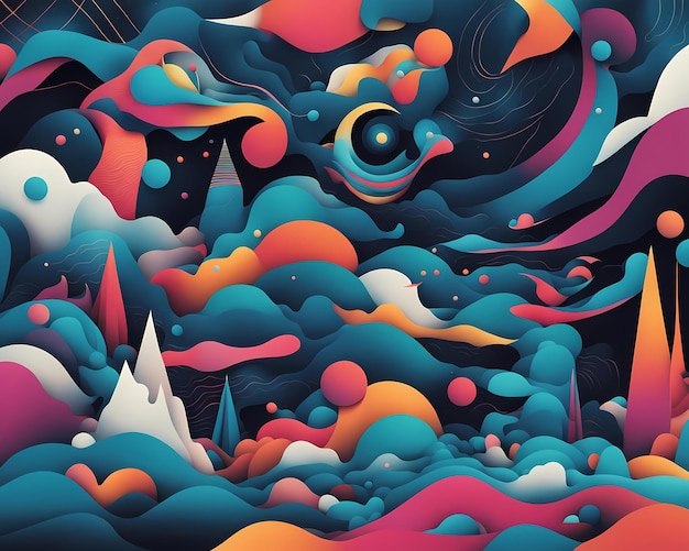 Premium AI Image | vibrant abstract illustrations AI generated Premium AI Image | vibrant abstract illustrations AI generated