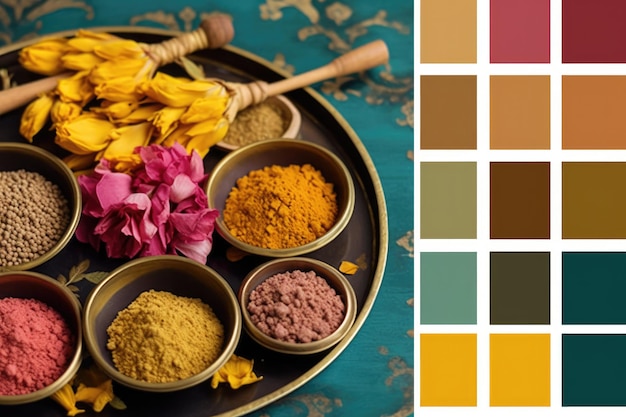 Premium Photo | Vibrant color palette Premium Photo | Vibrant color palette