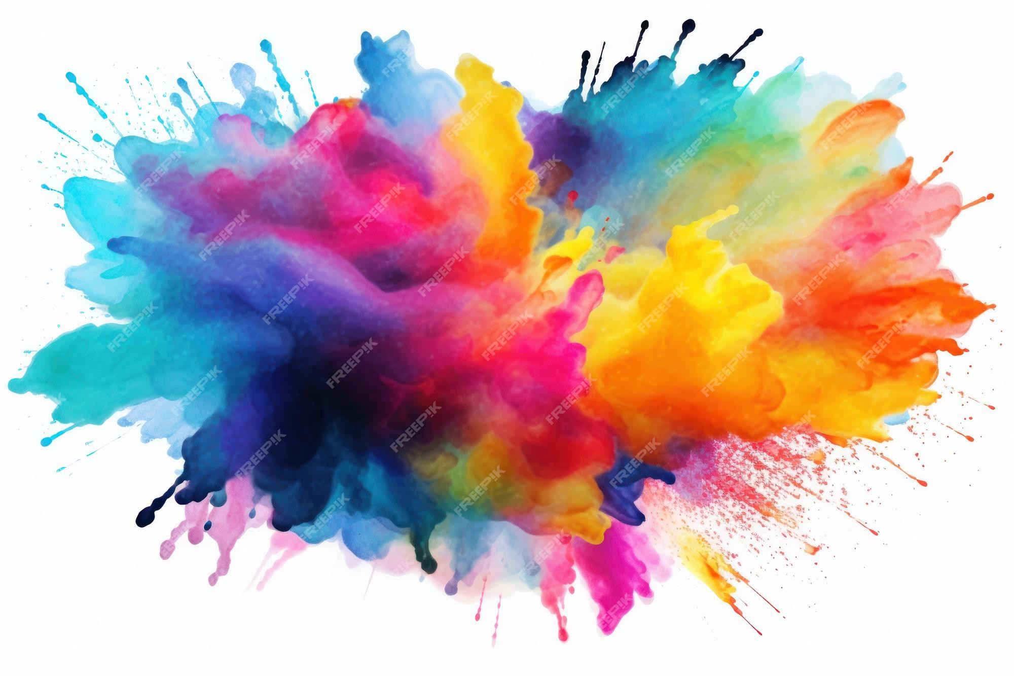 Vibrant colorful abstract paint splash | Premium AI-generated image Vibrant colorful abstract paint splash | Premium AI-generated image