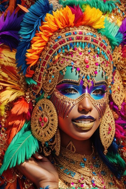 Premium AI Image | A vibrant colorful carnival Premium AI Image | A vibrant colorful carnival